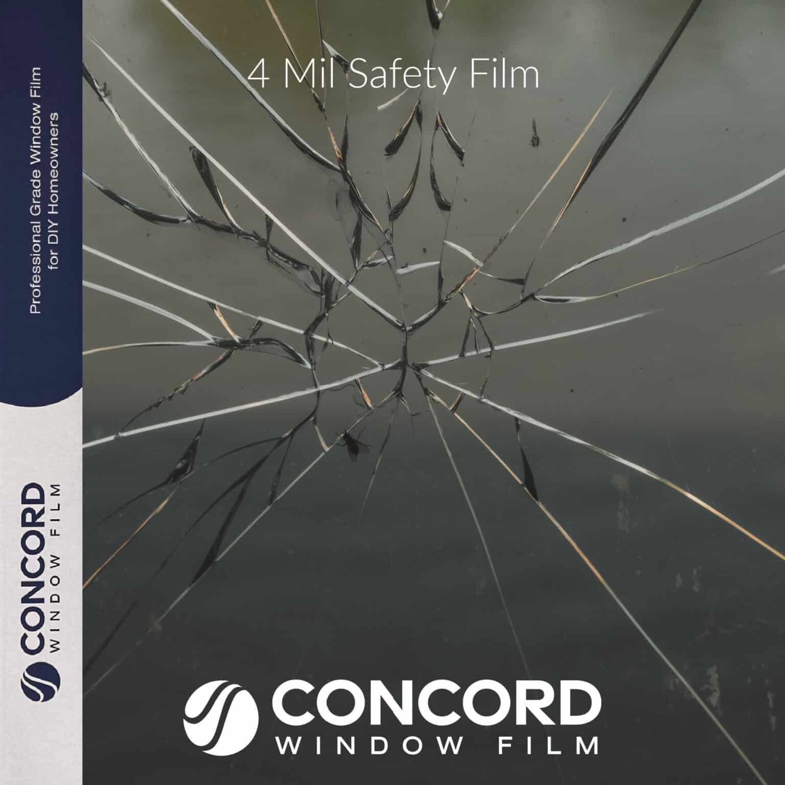 4 Mil Clear Safety Film Kit | Tempered Window Film for Glass | Safety ...